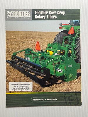 Frontier Equipment - Row Crop Rotary Tillers Sales Brochure *Original ...