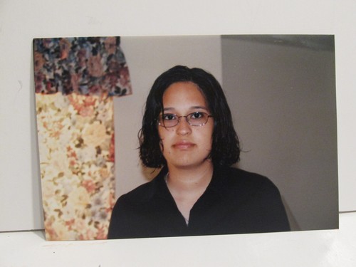 VINTAGE FOUND PHOTOGRAPH COLOR ORIGINAL ART OLD PHOTO FRUMPY LATINA ...