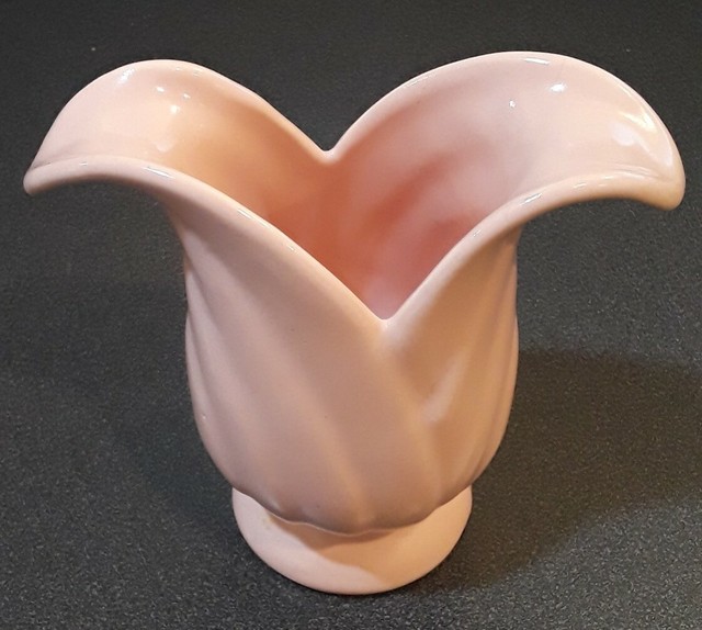 Rare Antique Vintage Pink Flower Vase Tulip Shape 5-1/2" Tall | eBay