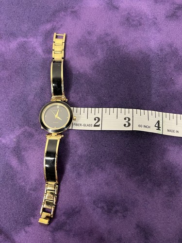 Anne Klein Diamond AK/1980BKGB Bangle Watch for Women | eBay