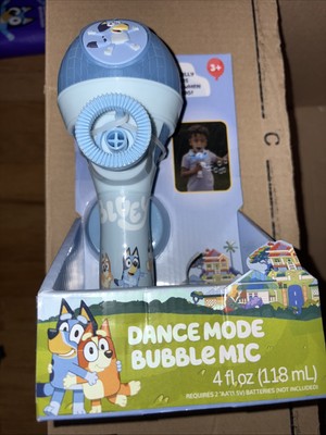 NIP BLUEY Dance Mode Bubble Machine Toy Microphone Bluey Toy Ages 3 ...