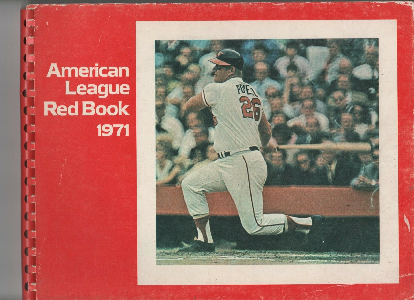 BASEBALL Book (1971) MLB American League Redbook (Boog Powell Orioles ...