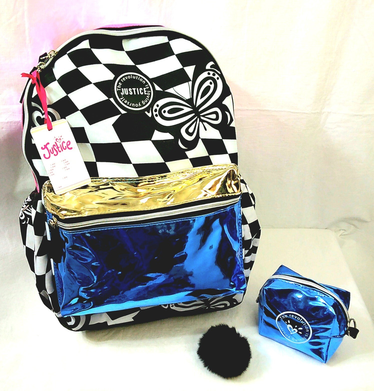 Justice• 3 Piece• 17" Backpack Set• Multi-Metallic Color• New!! | eBay