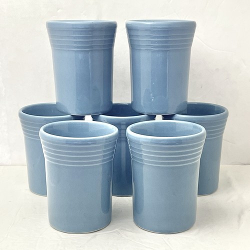 Fiesta Fiestaware Tumblers Periwinkle Lot Of 7 Tumblers RETIRED 1989 ...