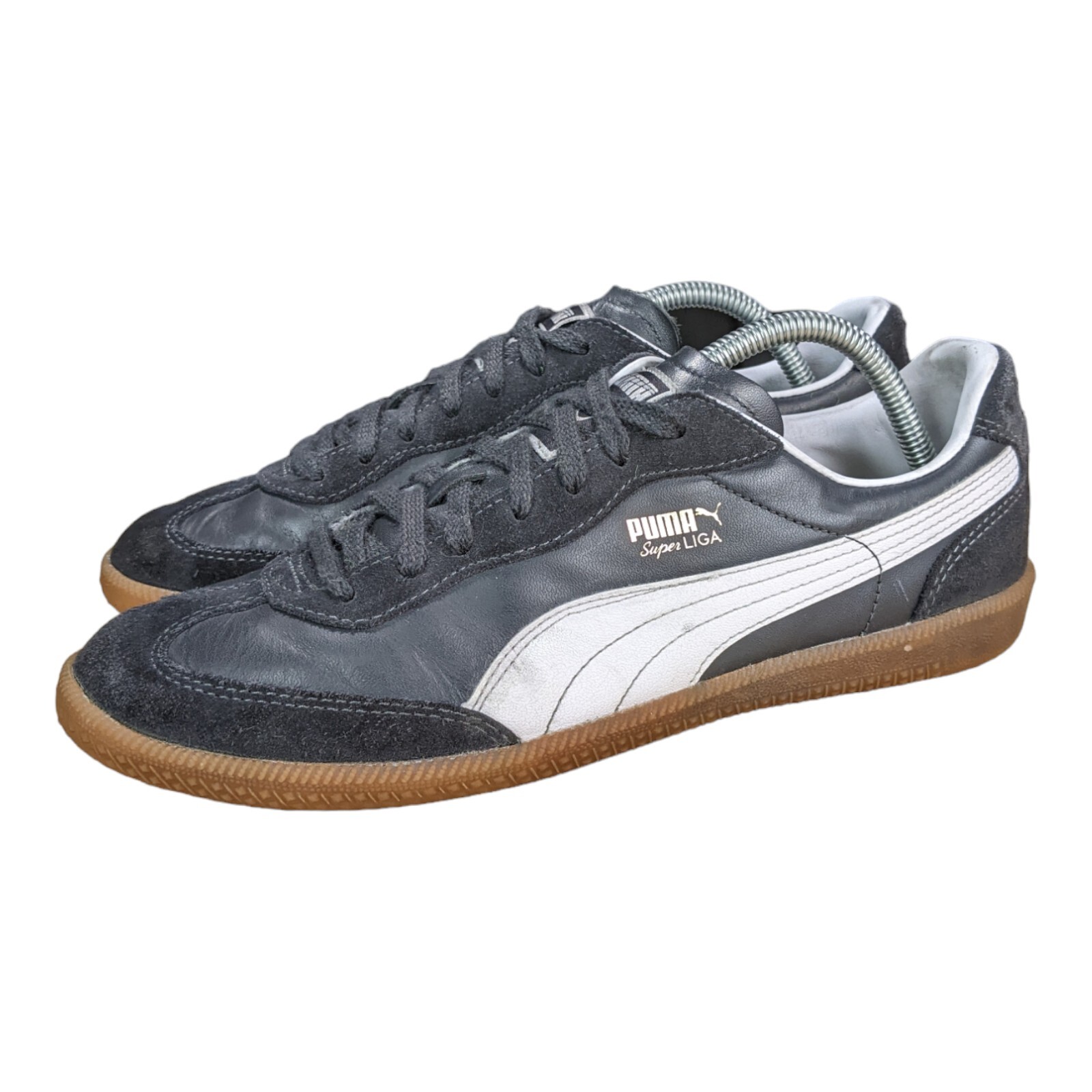 PUMA Unisex Super Liga OG Retro Sneakers Gray Gum Men… - Gem