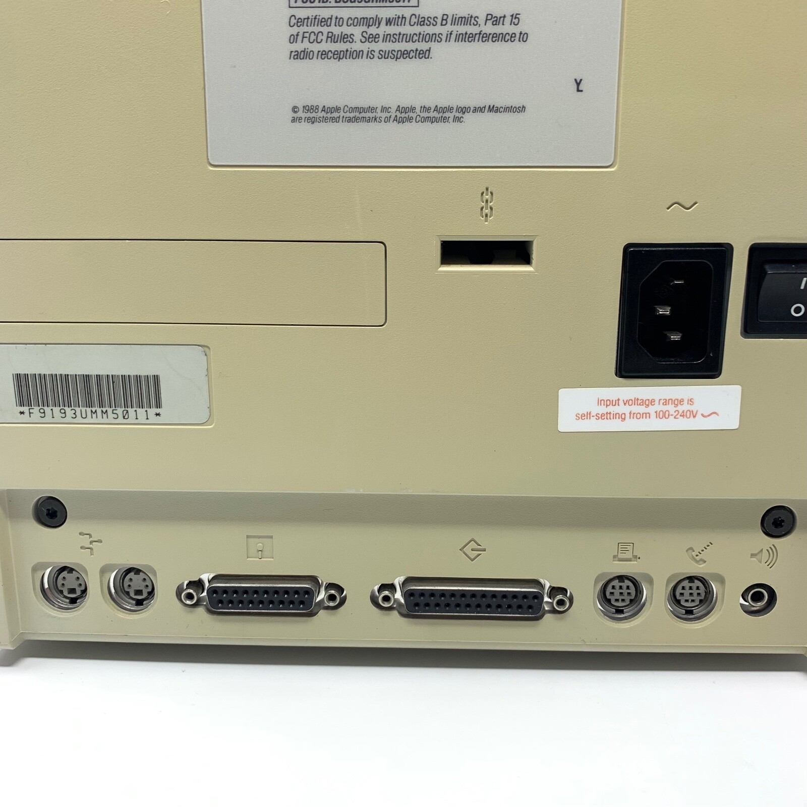 APPLE MACINTOSH SE VINTAGE COMPUTER 1988 M5011 w/ MOUSE TESTED WORKING ...