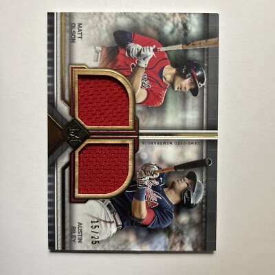 Matt Olson Austin Riley 2023 Topps Museum Col. Dual Patch Gold 15 /25 ...