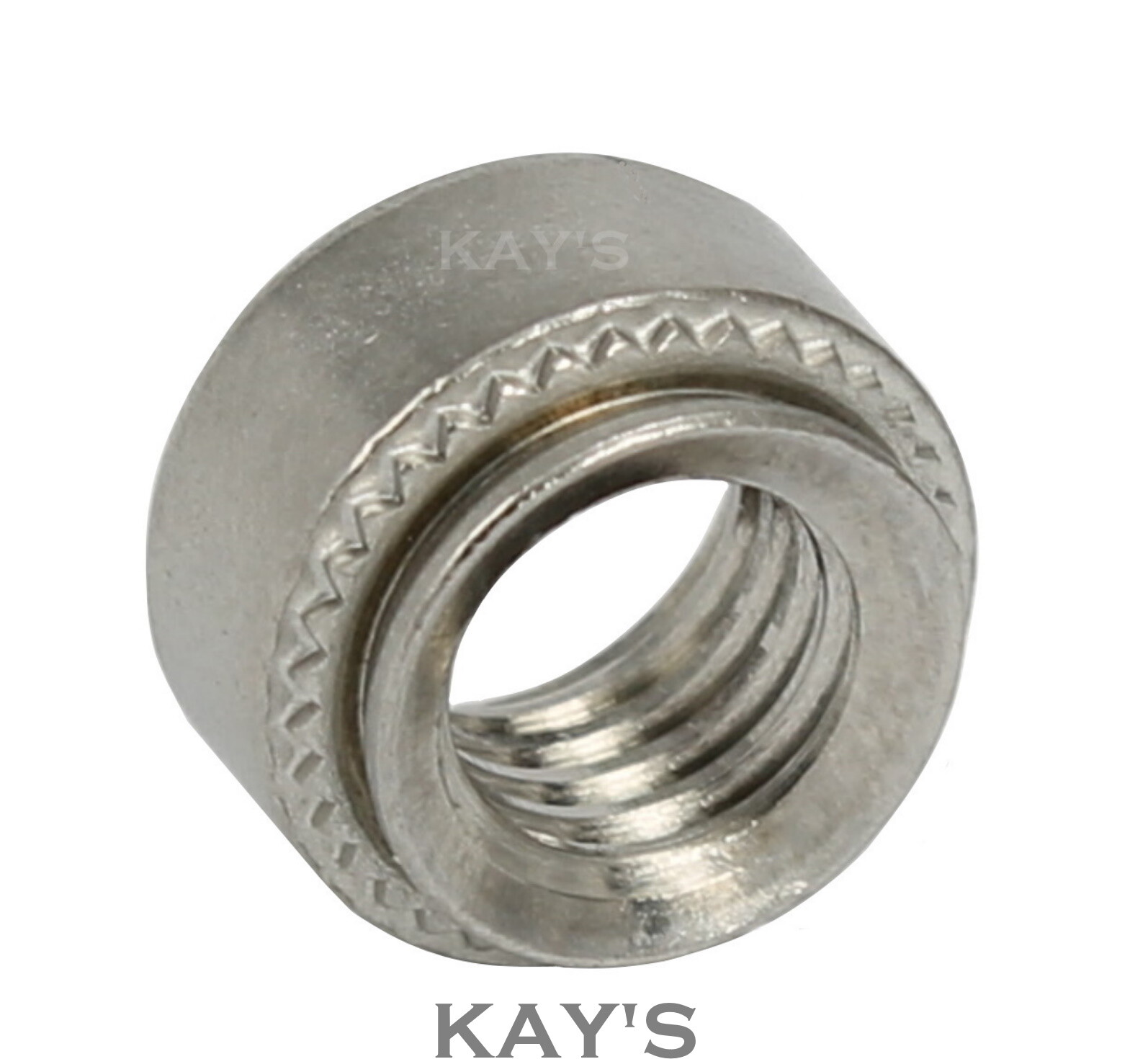 SELF CLINCHING NUTS STAINLESS STEEL ROUND THREADED SWAGE INSERTS M3 M4 ...