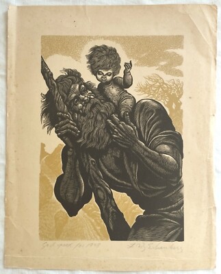 FRITZ EICHENBERG – ST. CHRISTOPHER WOOD ENGRAVING HAND SIGNED 1947. | eBay