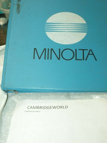 MINOLTA CAMERA HARD COVER DEALER PRODUCT CATALOG with PAGES | eBay