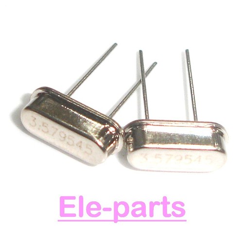 10 PCS 3.579545MHz DIP-2 3.579545 MHz 3.579545M HC-49S Quartz crystal ...