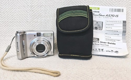Canon PowerShot A570 IS Digital Camera 7.1 MP 4x Zoom - Tested Good ...