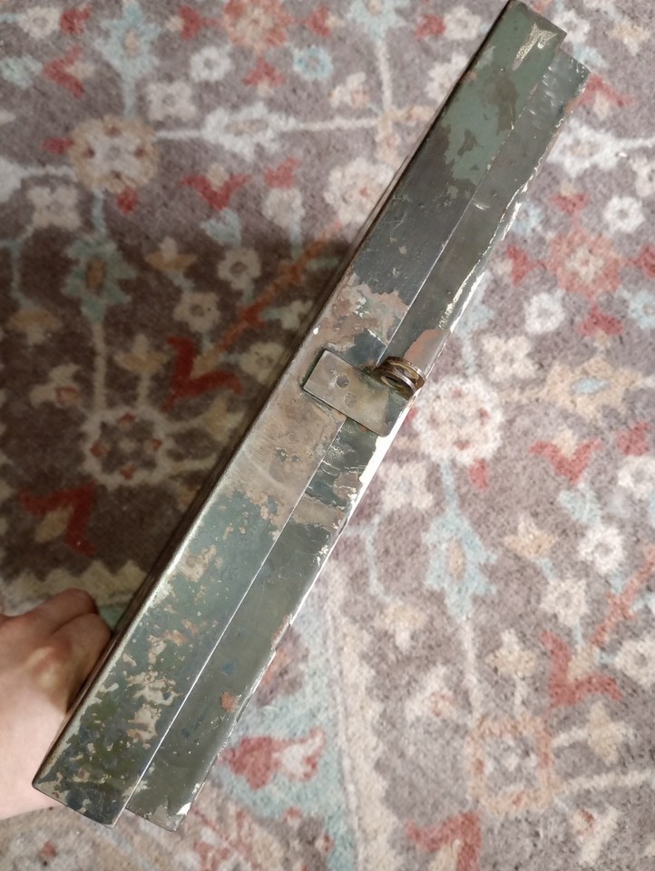 Antique Metal TelKee Key Lock Box Wall Safe Vintage Industrial Factory ...