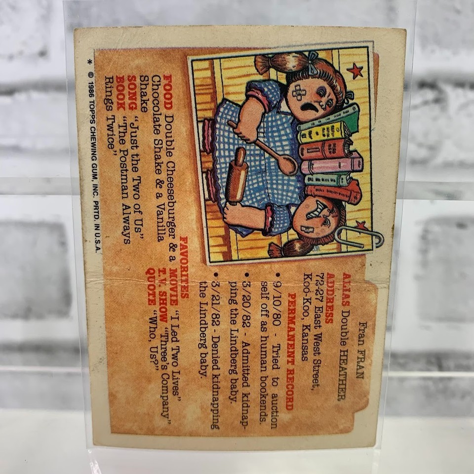1986 Topps Garbage Pail Kids Series 5 Meltin' Milton #177a | eBay