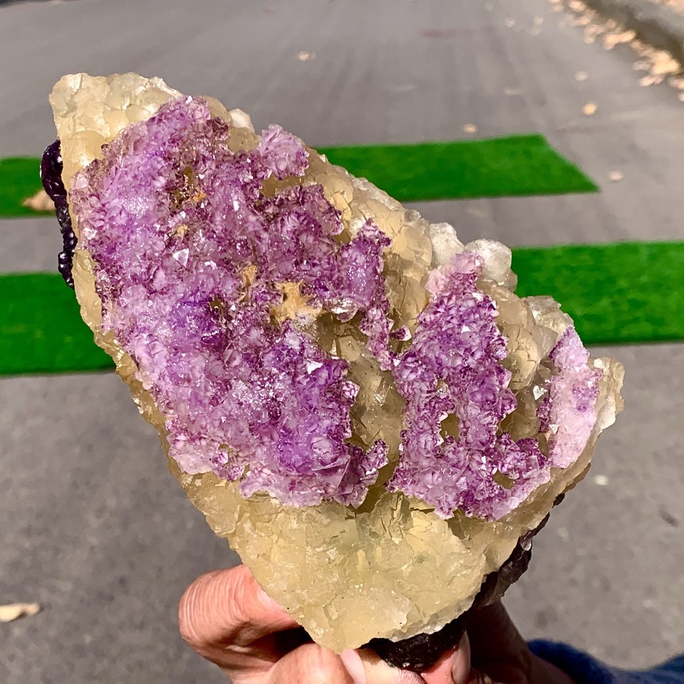 2.04LB Natural purple Cube Fluorite Mineral Crystal Specimen/China | eBay