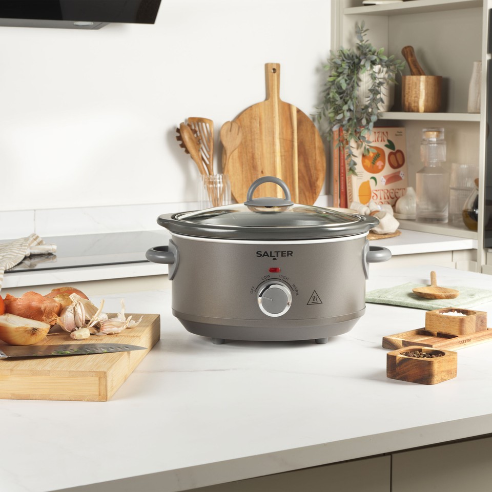 Salter Cosmos 3.5L Slow Cooker 3 Heat Settings/Keep Warm for Family ...