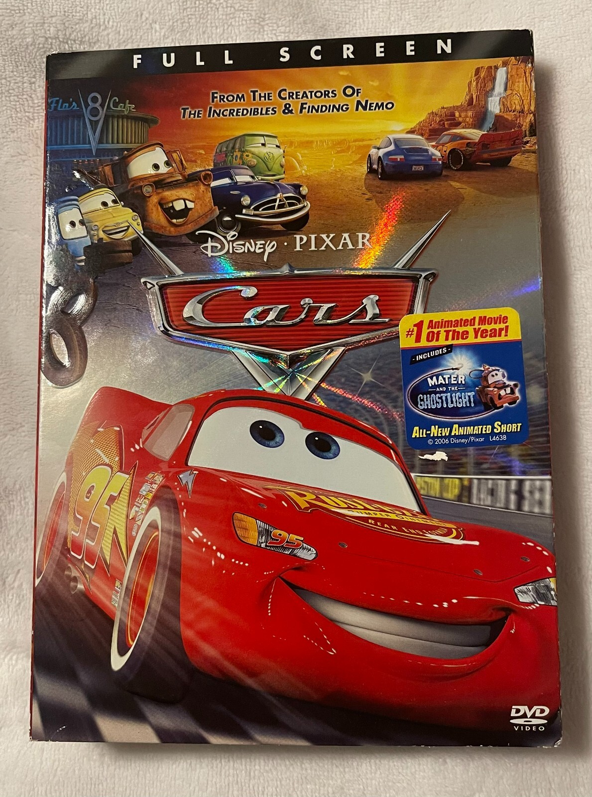 Disney Pixar Cars DVD 2006 Full Screen Version Includes Slipcover New ...