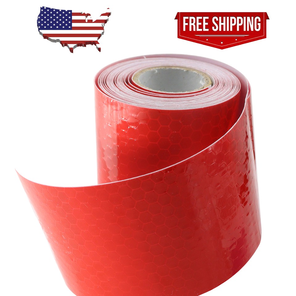 10' Car Truck Auto Reflective Tape Safety Warning Conspicuity Tape Film ...