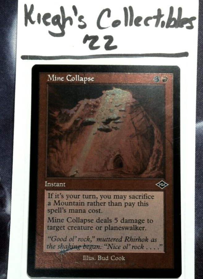 Mtg Mine Collapse *Etched Foil Retro Frame* | eBay