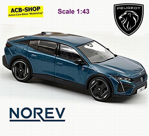 Peugeot 408 Gt Hybrid 2023 Obsession Blue Metallic 1:43 Norev 474810 | eBay