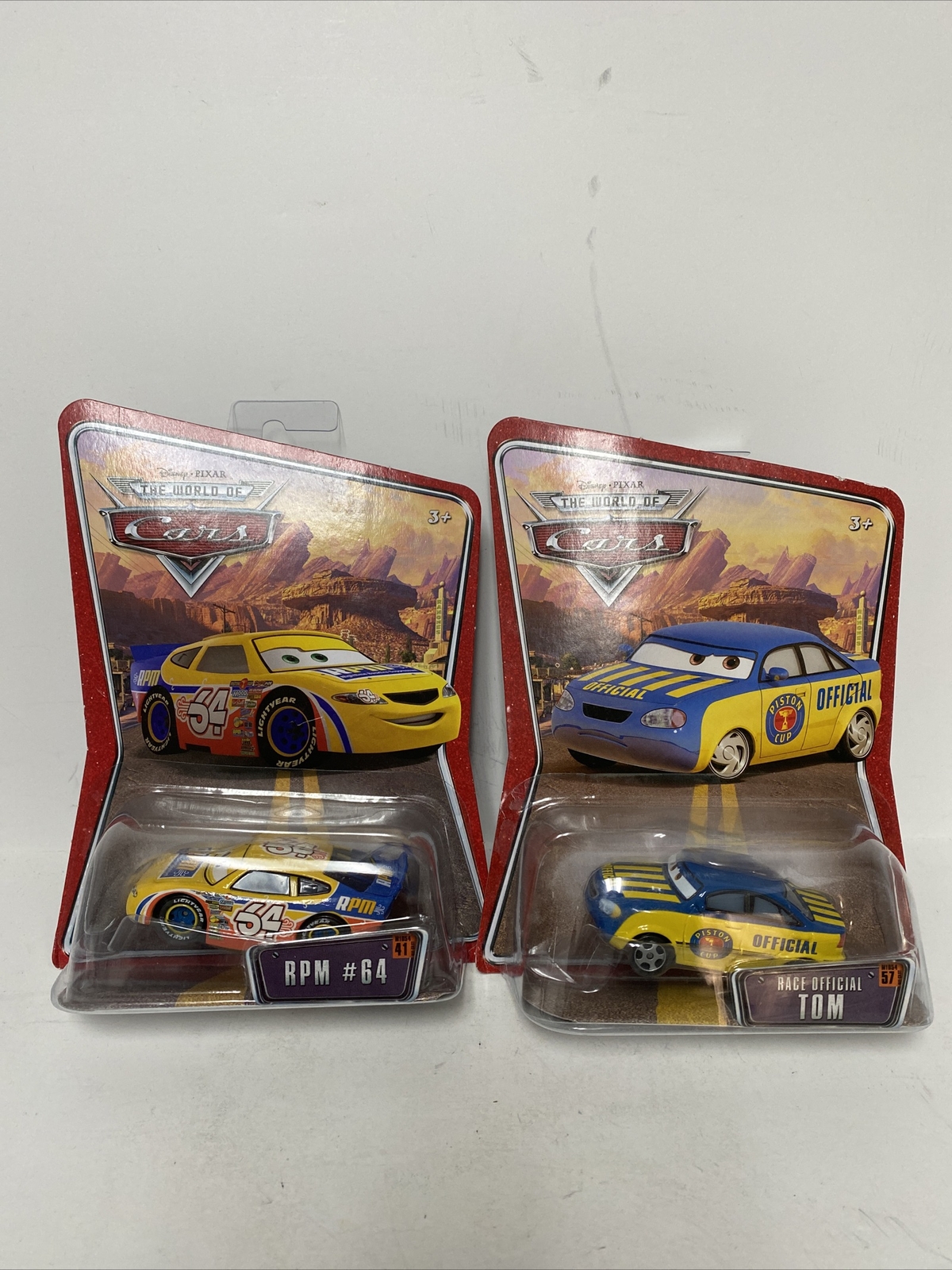 Disney Pixar The World of Cars RPM #64 and Race Official Tom | eBay