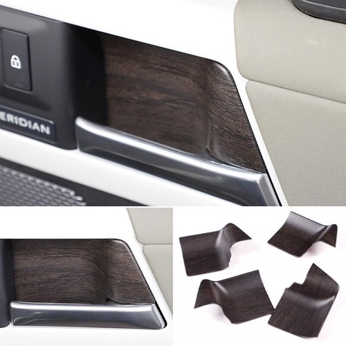 Oak Grain Inner Door Bowl Cover Trim 4pcs For Land Rover Defender 110 ...