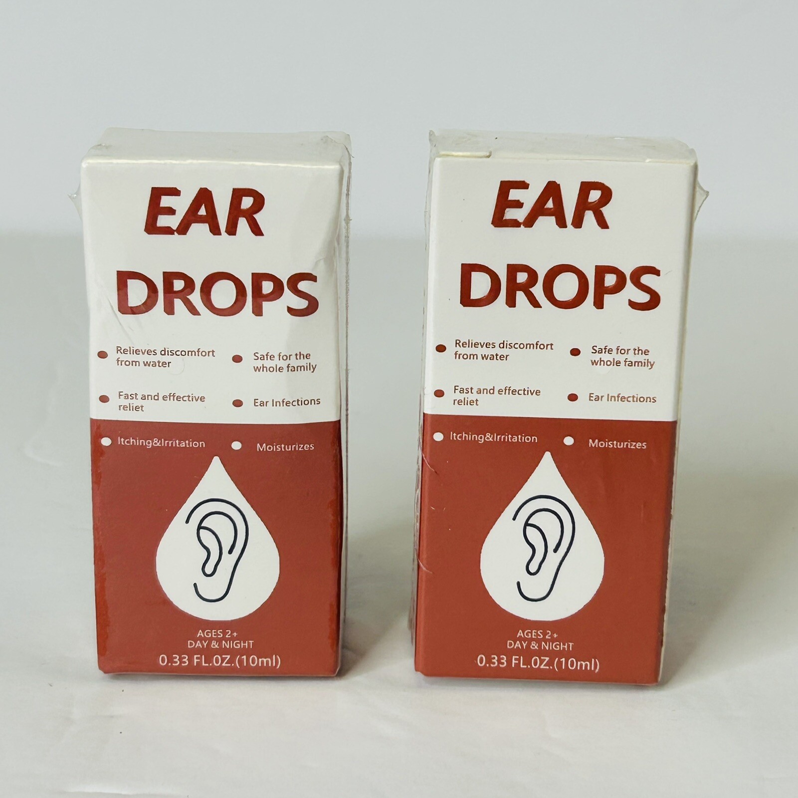 Ear Drops 2 Pk Tuobituo Earache Drops 0.33oz Each Safe Relieves Ear ...