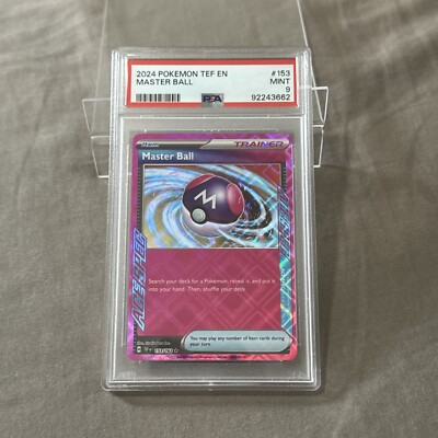 Pokémon Temporal Forces Master Ball 153/162 PSA 9 MINT | eBay