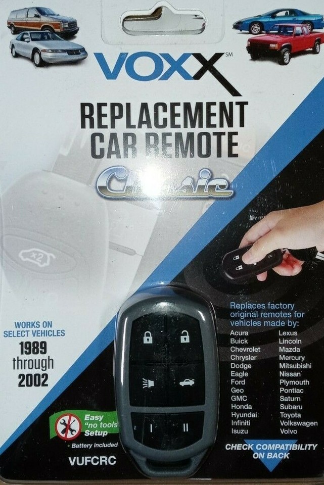 VOXX Replacement Car Remote Model# VUFCRC | eBay