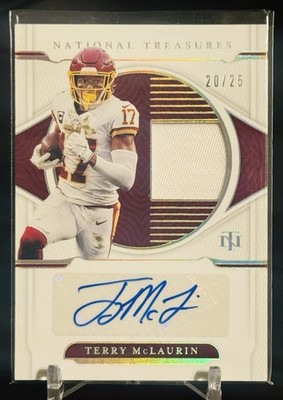 2021 Panini National Treasures Terry McLaurin Material Signatures /25 ...