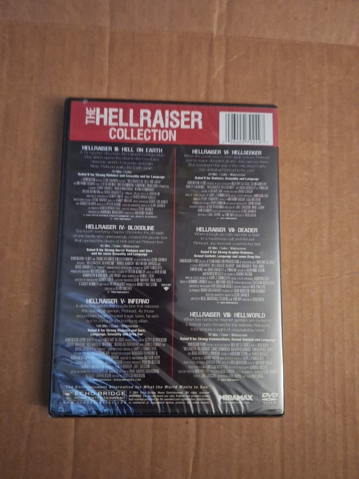 Hellraiser Collection (DVD) 96009792497| eBay