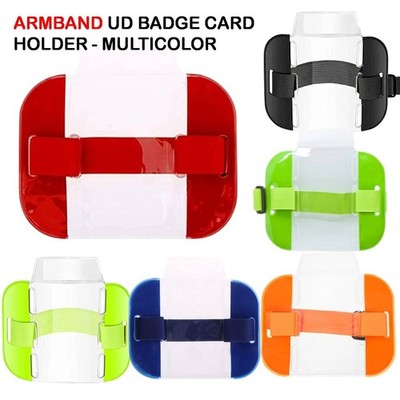 High Visibility Security Arm Band ID Badge Card Holder SIA Armband ...