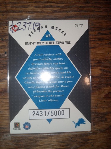 1998 Collector's Edge Masters - #S178 Herman Moore /5000 | eBay