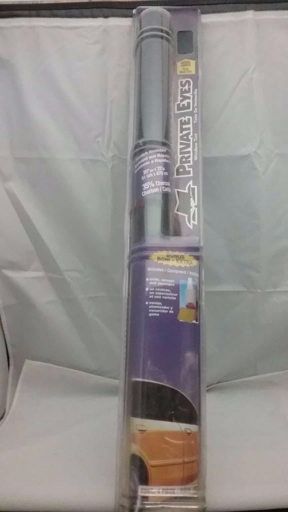 PRIVATE EYES WINDOW TINT/FILM 35% CHARCOAL MED DARK 20"x 22' SCRATCH ...