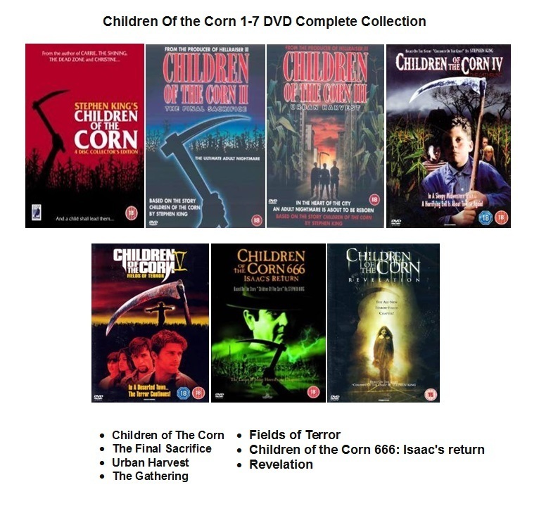 Children Of The Corn Collection 4-7 (Box Set) (DVD, 2006) for sale ...