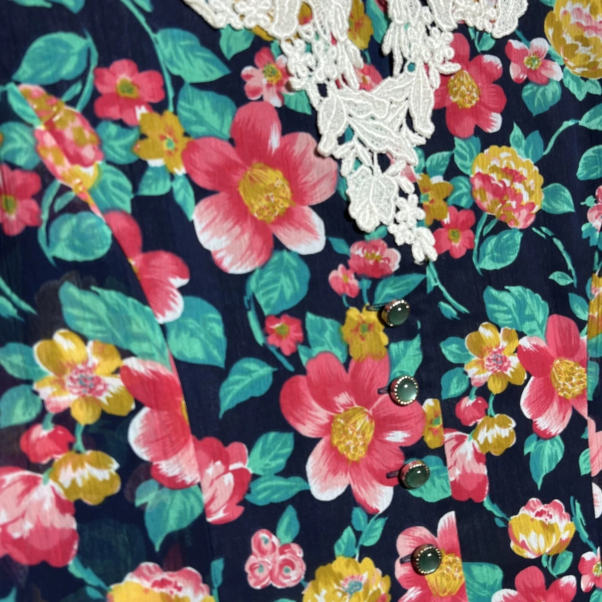 Vintage Bright Floral Print