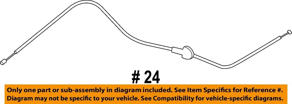 BMW OEM 07-15 1 Series M Hood Hood Components-Release Cable 51237201904 ...