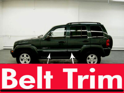 2002-2007 2008-2013 Jeep LIBERTY Flexible Chrome Body Side Molding Trim ...