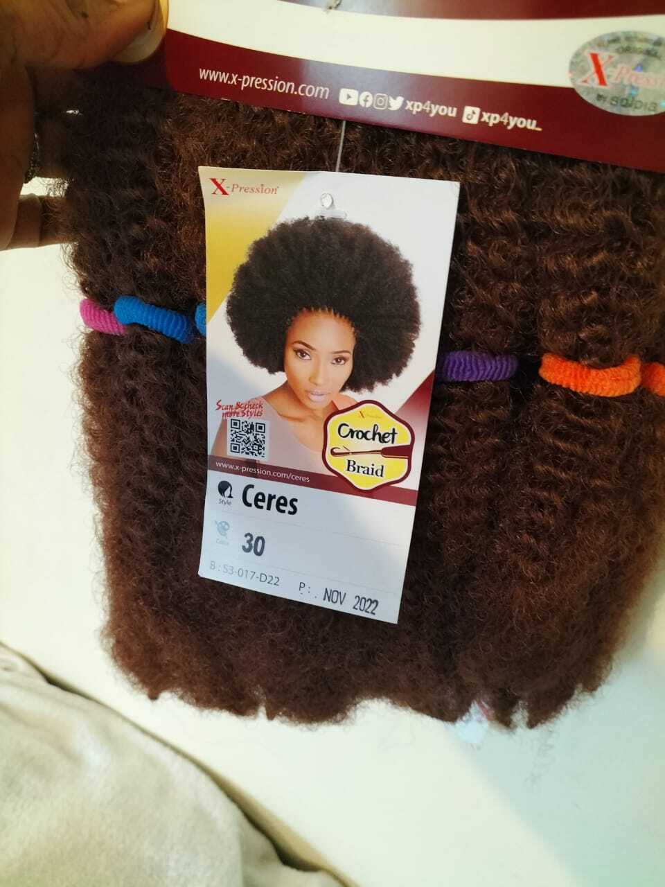 Expression Cere Xpression Ceres Afro Marley Kinky Crochet Hair ...