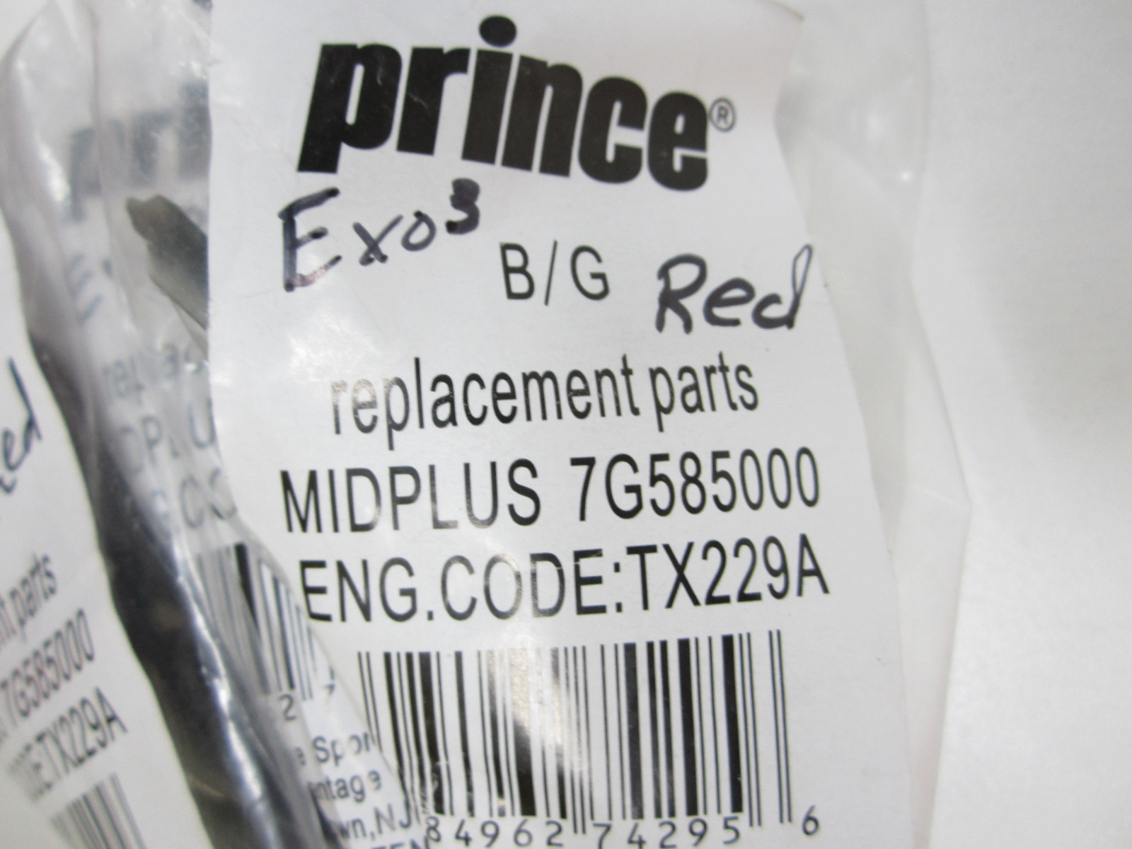 BUMPERGUARD / GROMMET SET: PRINCE EXO3 RED 105 (1ST GEN) (16X19) TX229A ...