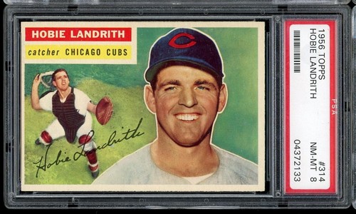1956 Topps Baseball #314 Hobie Landrith PSA 8 | eBay