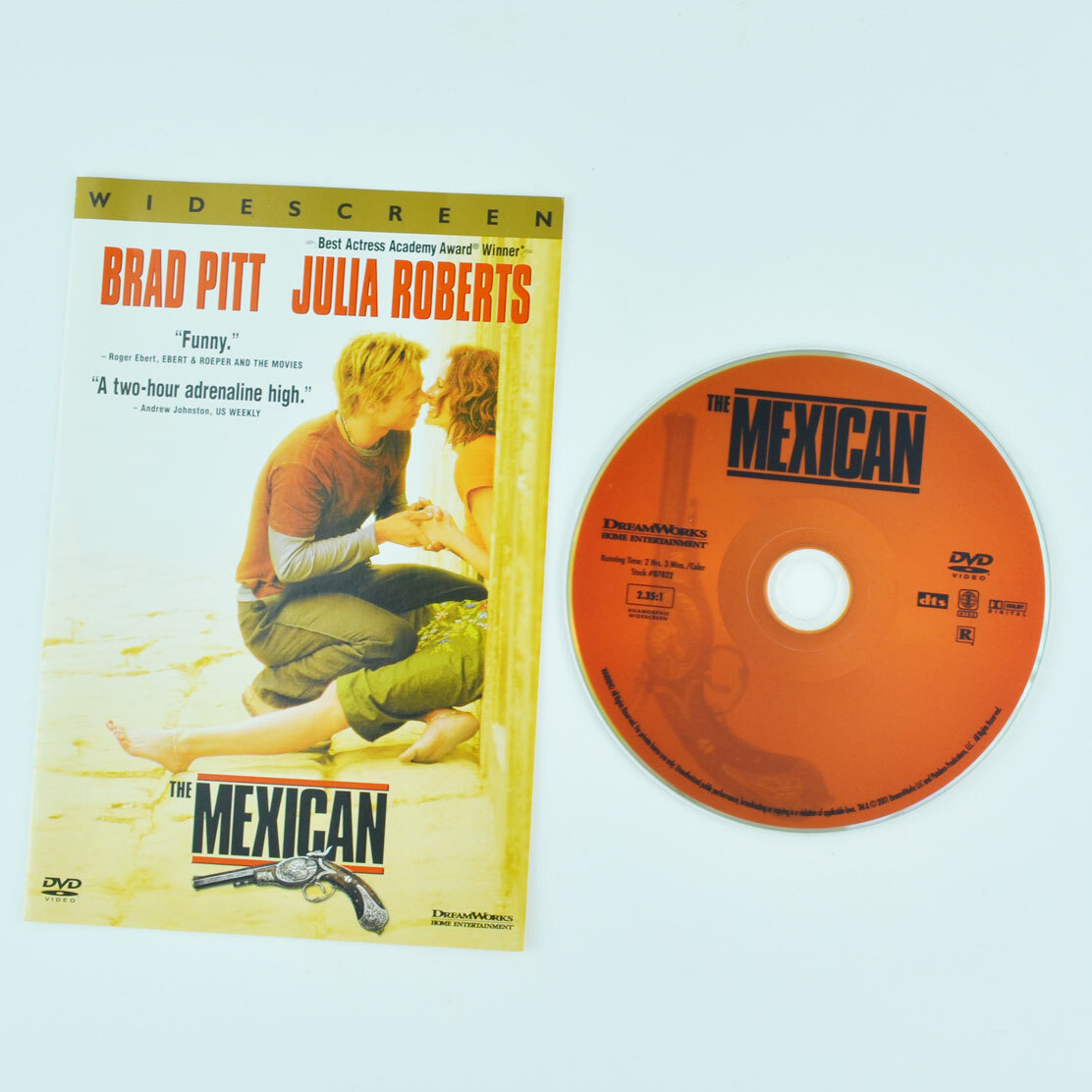 The Mexican (DVD, 2001, Widescreen) Brad Pitt Julia Roberts Slipcover ...