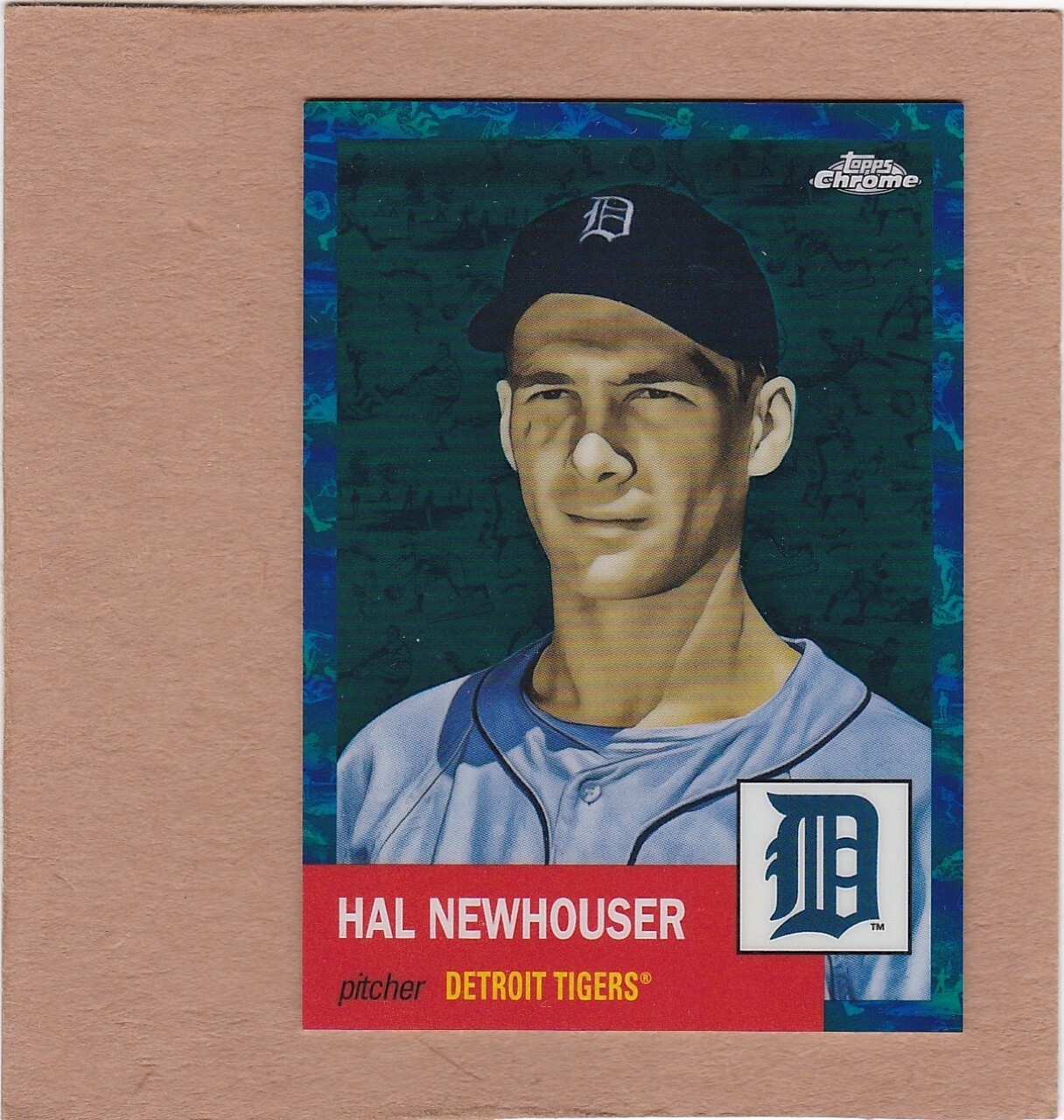 2022 TOPPS CHROME PLATINUM ANNIVERSARY TOILE BLUE #91 TIGERS HAL ...