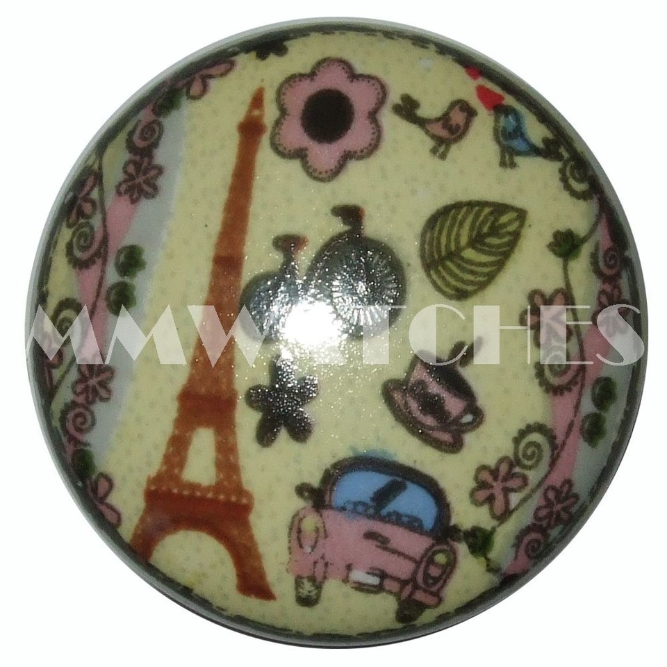 FRENCH SHABBY CHIC STYLE PARIS FRANCE CERAMIC CUPBOARD DOOR KNOBS ...