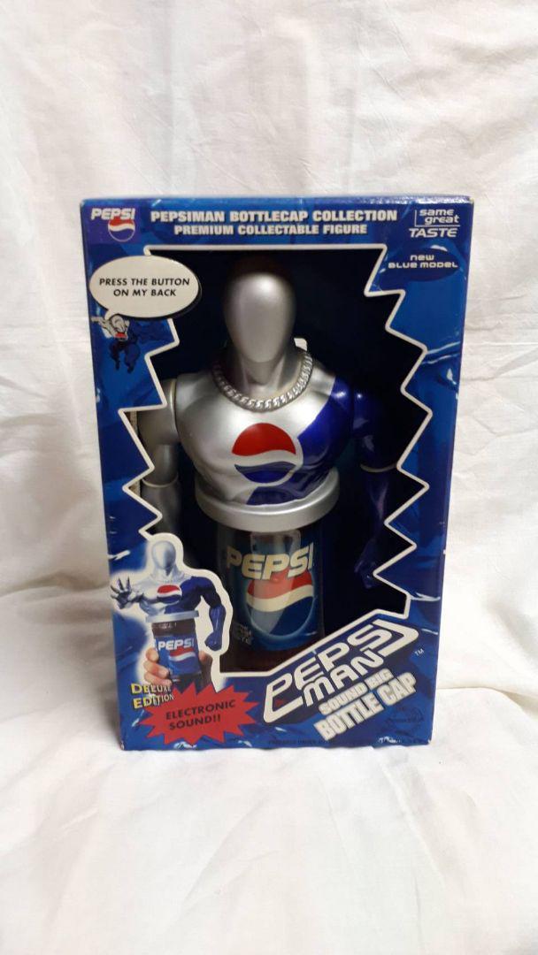 PEPSI MAN PEPSIMAN FIGURE SOUND BIG BOTTLE CAP LIMITED 1999 30cm | eBay