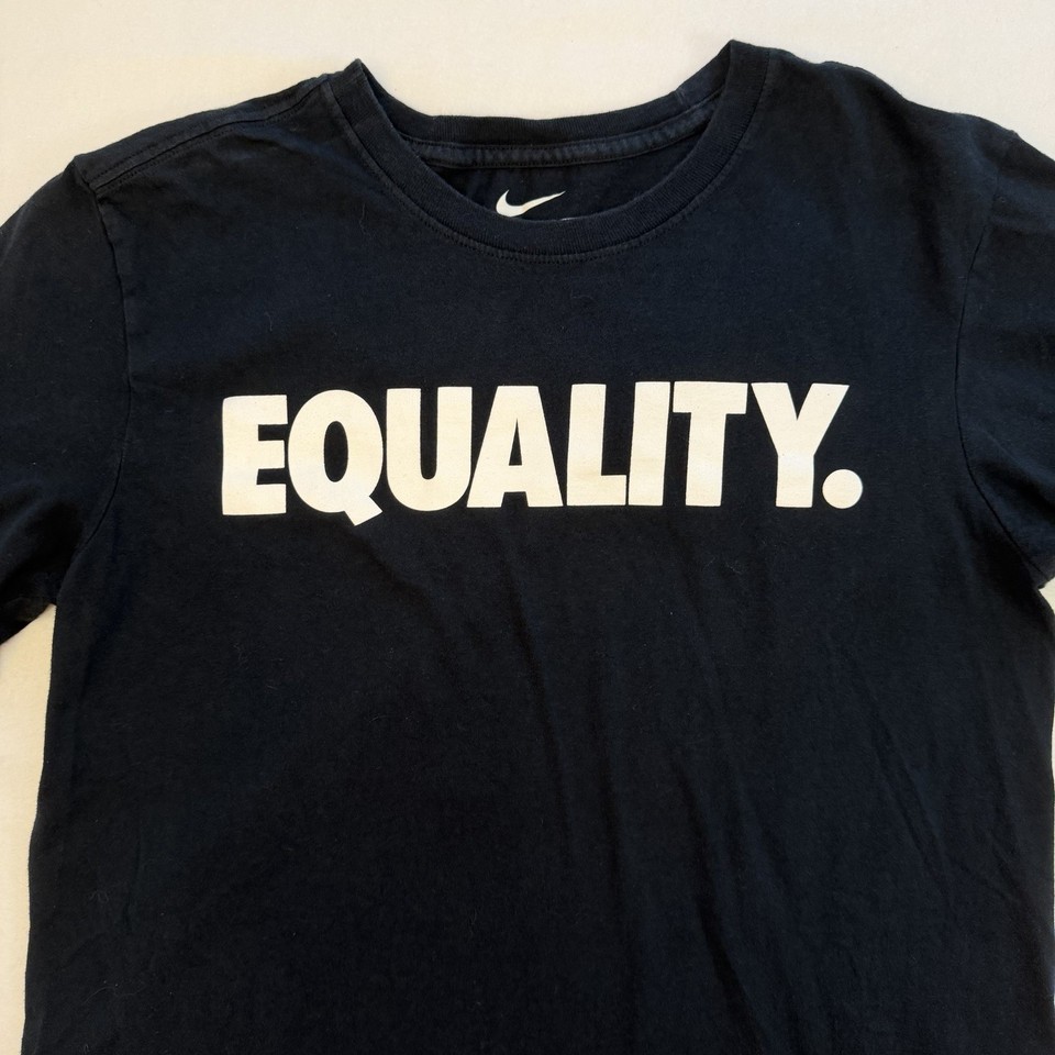 The Nike Tee Equality T-shirt Men's S Black Short Sleeve LGBTQ BLM | eBay