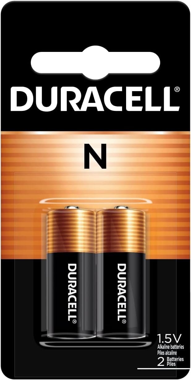 Duracell N 1.5V Alkaline Battery, 2 Count Pack, N 1.5 Volt Alkaline ...