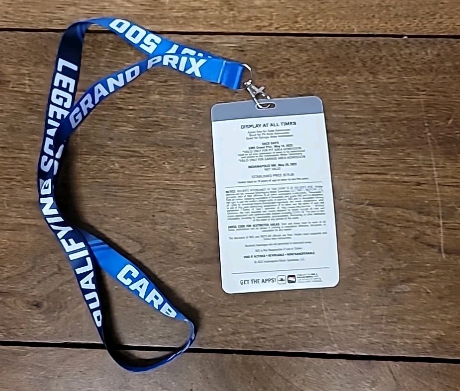 22 Indy500 IndyCar GP Pit & Garage Signed Marcus Ericsson Credential ...