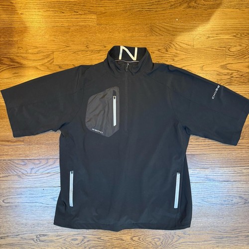 Zero Restriction 1/4 Zip Short Sleeve Golf Rain Pullover Jacket - Men's Large | eBay