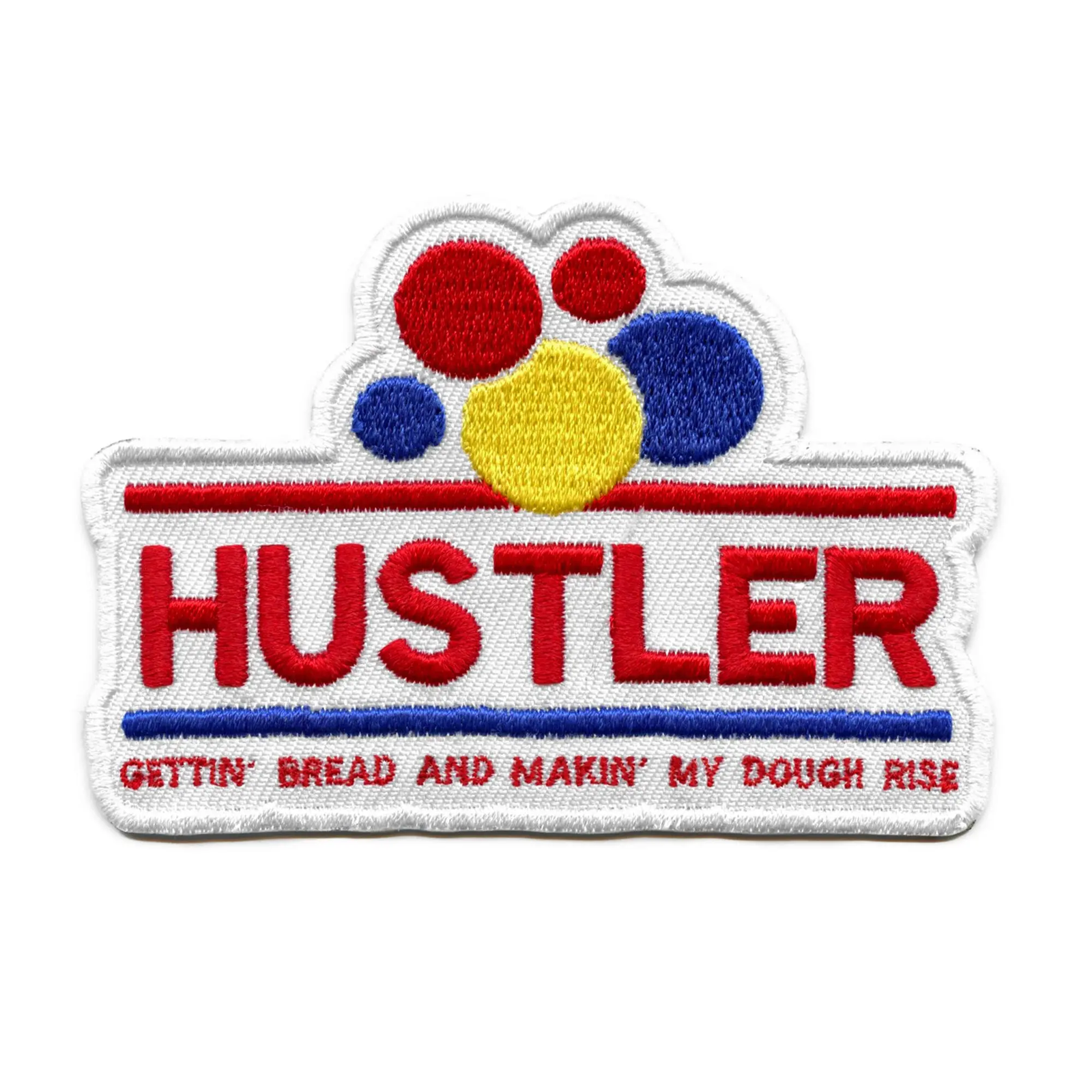 Hustler Gettin Bread Patch Funny Brand Parody Embroidered Iron On | eBay
